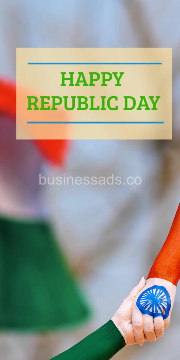 Republic Day Wishes Social Video Template | Cregx.com – CREGX
