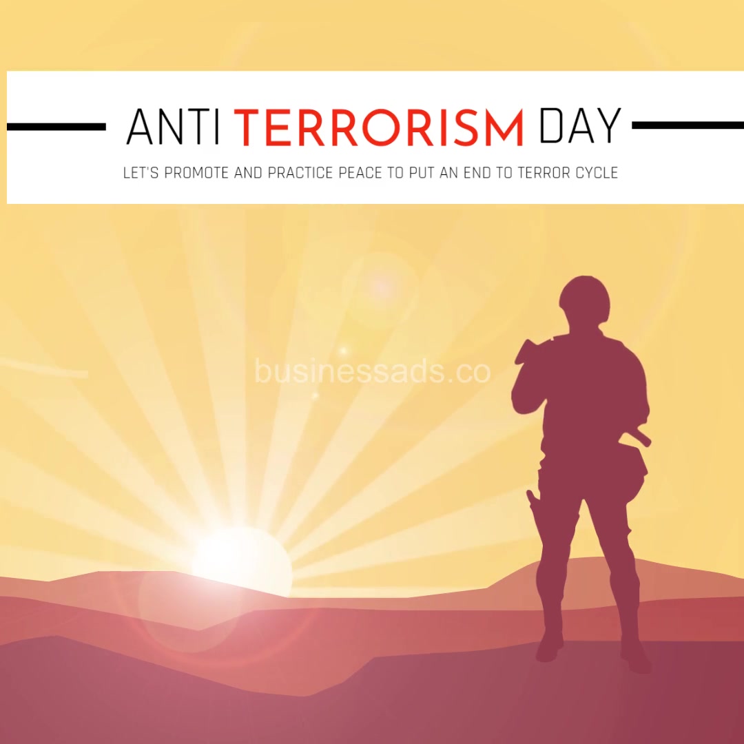 Editable Anti terrorism day Video Template | Cregx.com – CREGX
